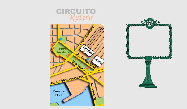 Mapa del Circuito Retiro - Ciudad de Buenos Aires